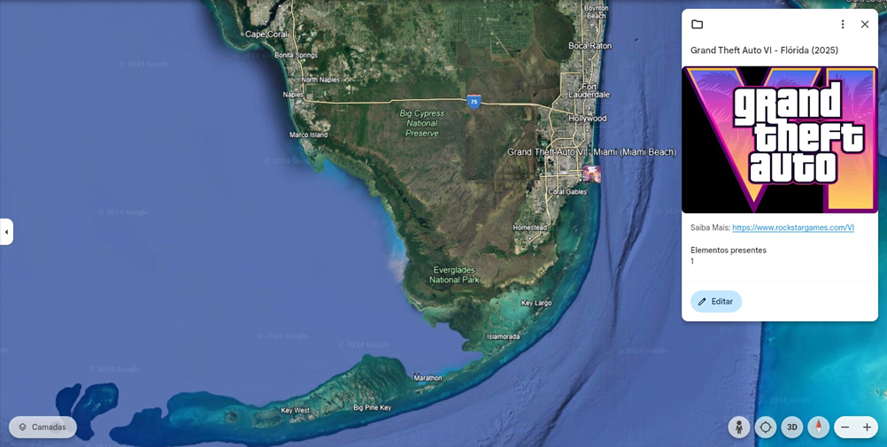 Grand Theft Auto: As Dimensões Reais dos Mapas